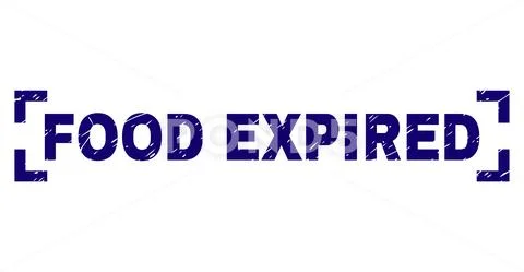 Scratched Textured FOOD EXPIRED Stamp Seal Between Corners ~ Clip Art ...