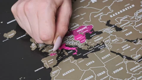 Scratching France Country on the Surface... | Stock Video | Pond5