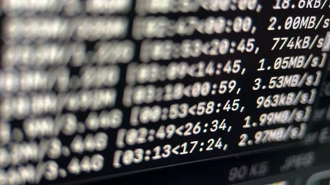 Screen Loading Files In The Program Wind... | Stock Video | Pond5