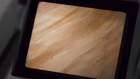 The screen of the microscope. Meat under... | Stock Video | Pond5