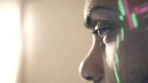 Screen Reflection Face Stock Footage ~ Royalty Free Stock Videos | Pond5