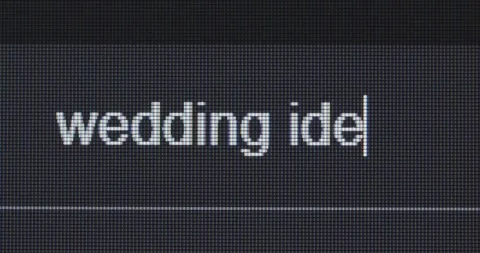 Screen search bar text typing: wedding i... | Stock Video | Pond5