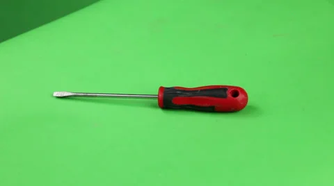 screw driver turning on green screen | Stock Video | Pond5
