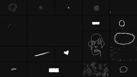 Scribble Abstract Animations for After Effects ~ After Effects #229604327