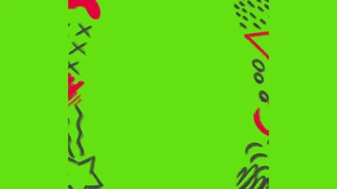 Scribble Frame green screen | Stock Video | Pond5