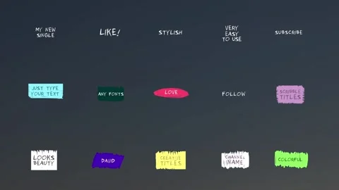 Scribble Titles for After Effects ~ After Effects #172347803