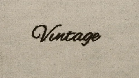 Script font graphic with ink bleeding in... | Stock Video | Pond5