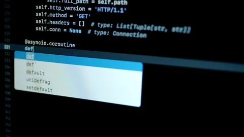 Python Code Stock Footage ~ Royalty Free Stock Videos | Pond5