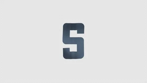 Scroll Letter S. Rolling Letter. Transpa... | Stock Video | Pond5