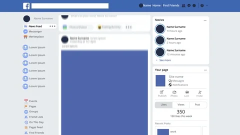 Scrolling Feed On Facebook Virtual Anima... | Stock Video | Pond5