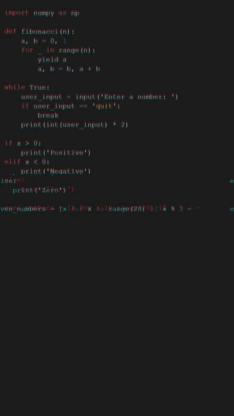 Scrolling Glitch Python Code Loop Animat Stock Video Pond5 9040