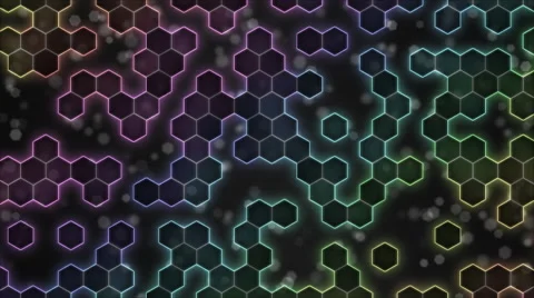Scrolling Hexagon Background Animation -... | Stock Video | Pond5