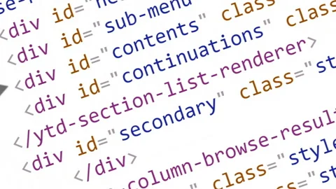 Html Code Background Stock Footage ~ Royalty Free Stock Videos | Pond5