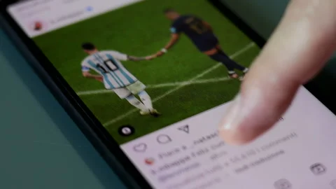 Scrolling the Instagram profile page of ... | Stock Video | Pond5