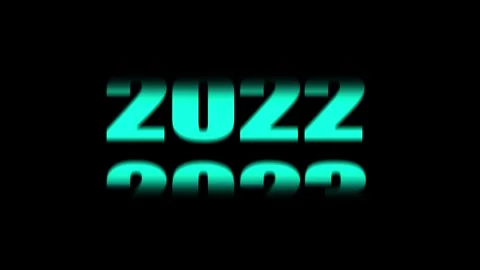 Scrolling number 2000 to 2025. Blue text... | Stock Video | Pond5