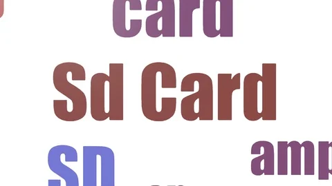 Sd Card Tag Cloud Animated On White Back... | Stock Video | Pond5
