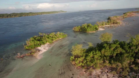 Sea level rise Pacific islands washed aw... | Stock Video | Pond5