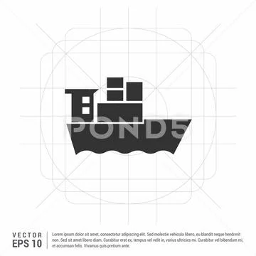 Sea ship Icon ~ Clip Art ~ Download Now #96528935