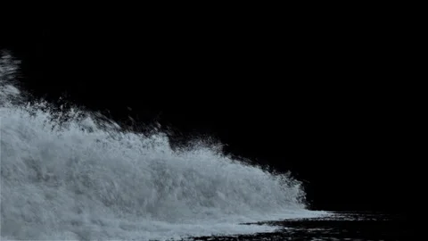 Sea wave effect on alpha background | Stock Video | Pond5