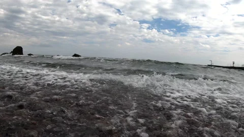 Sea wave from inside. View of a sea wave... | Stock Video | Pond5