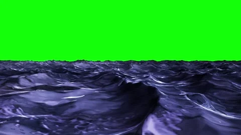 Sea Waves - Windy Loop - Green Screen | Stock Video | Pond5