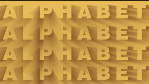 SEAMLESS ANIMATED ENGLISH ALPHABET YELLO... | Stock Video | Pond5