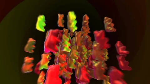 Seamless animation of dancing gummy bear... | Stock Video | Pond5