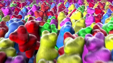 Seamless animation of dancing gummy bear... | Stock Video | Pond5
