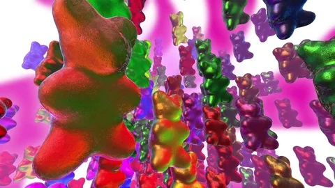 Seamless animation of dancing gummy bear... | Stock Video | Pond5