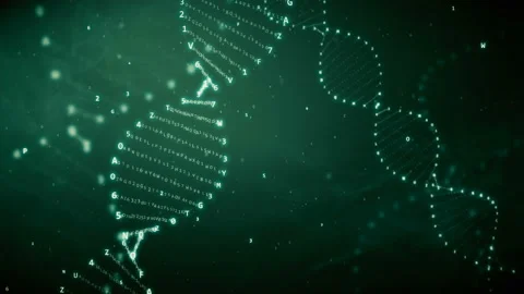 Seamless animation of DNA rotation from ... | Stock Video | Pond5