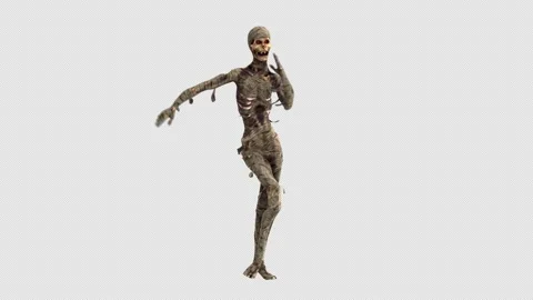 Seamless animation of a mummy dancing sa... | Stock Video | Pond5