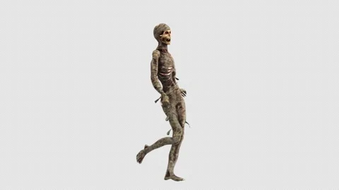 Seamless animation of a mummy walking is... | Stock Video | Pond5