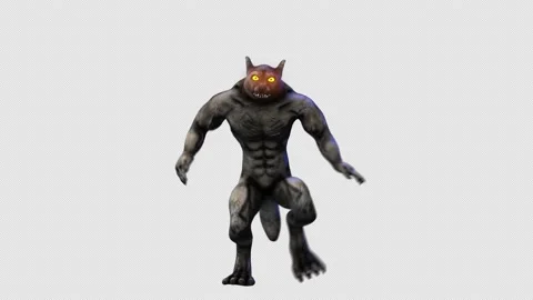 Seamless animation of a werewolf dancing... | Stock Video | Pond5