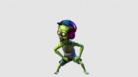 Seamless animation of a zombie twerking ... | Stock Video | Pond5