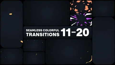 Seamless Colorful Transitions for After Effects ~ After Effects #248747492
