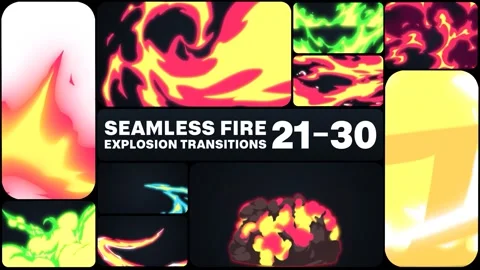 Seamless Fire Explosion Transitions for After Effects ~ After Effects ...