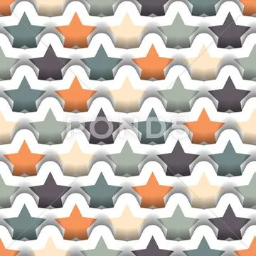 Seamless Layered Stars Background Illustration #46962092