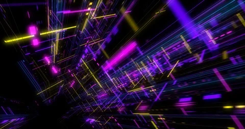 Seamless loop of abstract matrix hologra... | Stock Video | Pond5