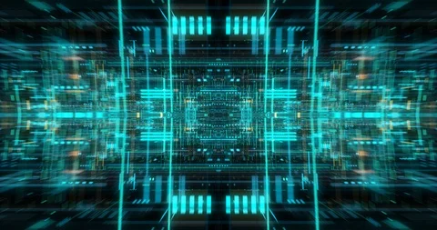 Seamless loop of abstract matrix hologra... | Stock Video | Pond5