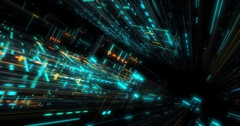 Seamless loop of abstract matrix hologra... | Stock Video | Pond5