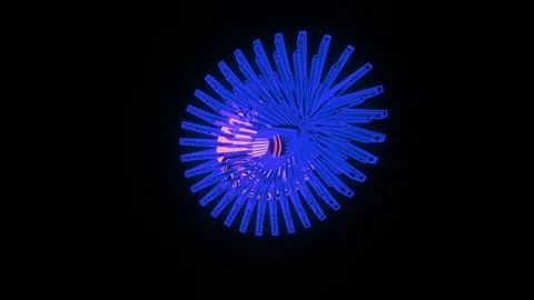 Seamless loop animation abstract blue sp... | Stock Video | Pond5