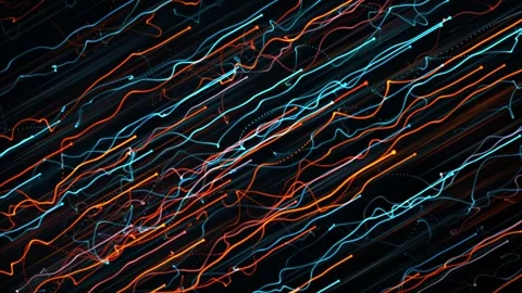 Seamless loop animation of abstract blue... | Stock Video | Pond5