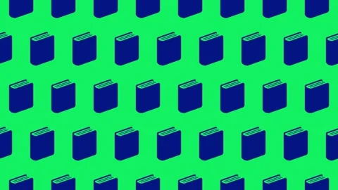 Seamless loop animation of Book icons on... | Stock Video | Pond5