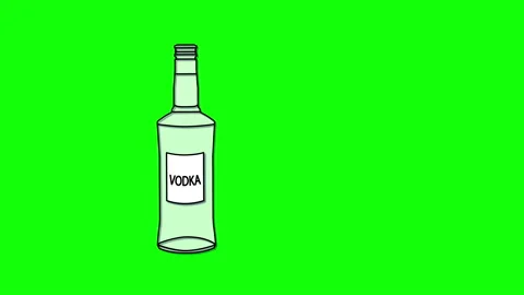 Seamless loop animation of bottle of vod... | Stock Video | Pond5