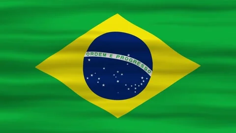 Seamless loop animation of Brazil flag, ... | Stock Video | Pond5