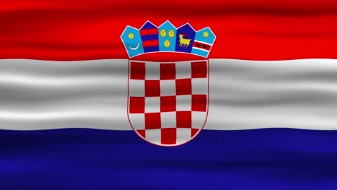 Seamless loop animation of the Croatia f... | Stock Video | Pond5