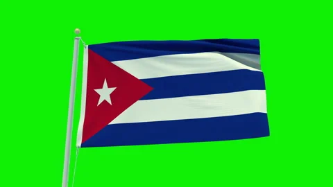 Seamless loop animation of the Cuba flag... | Stock Video | Pond5