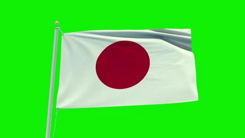 Seamless loop animation of the Japan fla... | Stock Video | Pond5