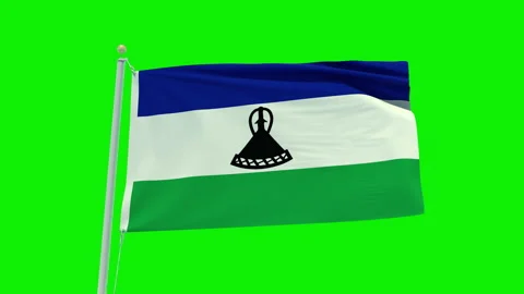 Seamless loop animation of the Lesotho f... | Stock Video | Pond5
