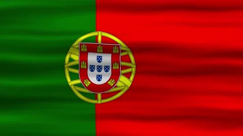 Seamless loop animation of the Portugal ... | Stock Video | Pond5